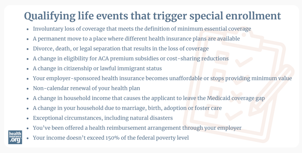 Special Enrollment Period 2025 Guide | healthinsurance.org